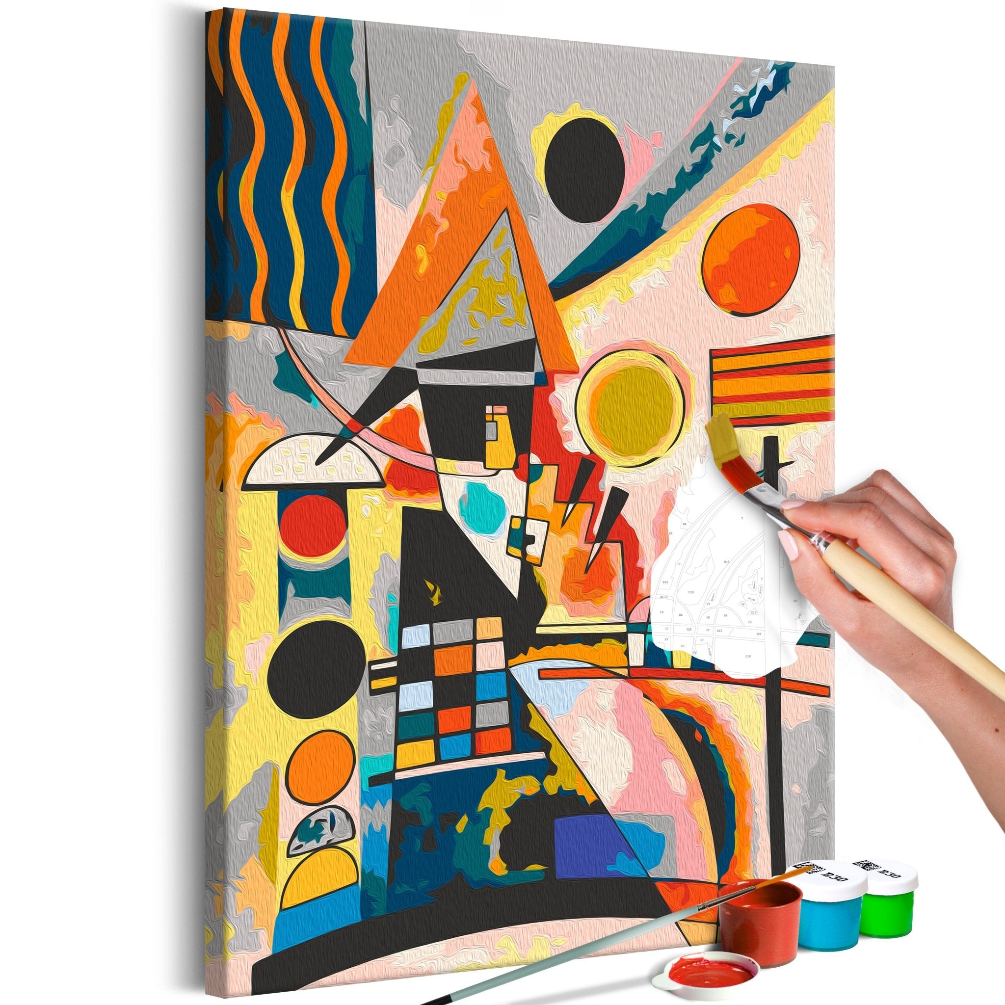 Maalaa numeroilla - Vasily Kandinsky: Swinging | Paint By Numbers